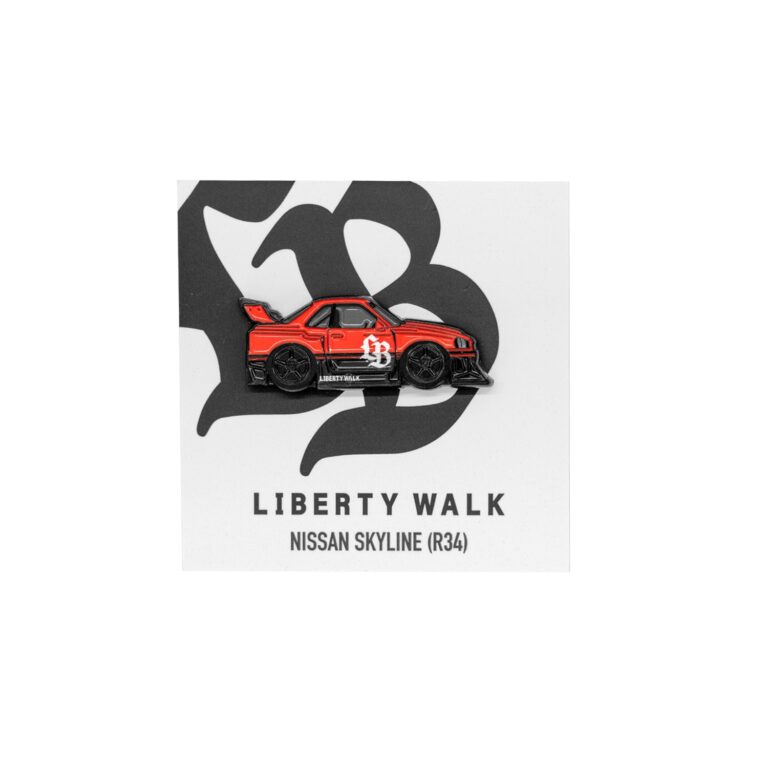 Leen Customs Pin Badge LB-ER34 Super Silhouette SKYLINE Red/Black - LB ...