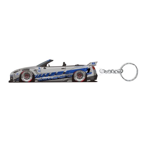 LB WORKS GTR CONVERTIBLE Silver Keychain - LB-ONLINE STORE
