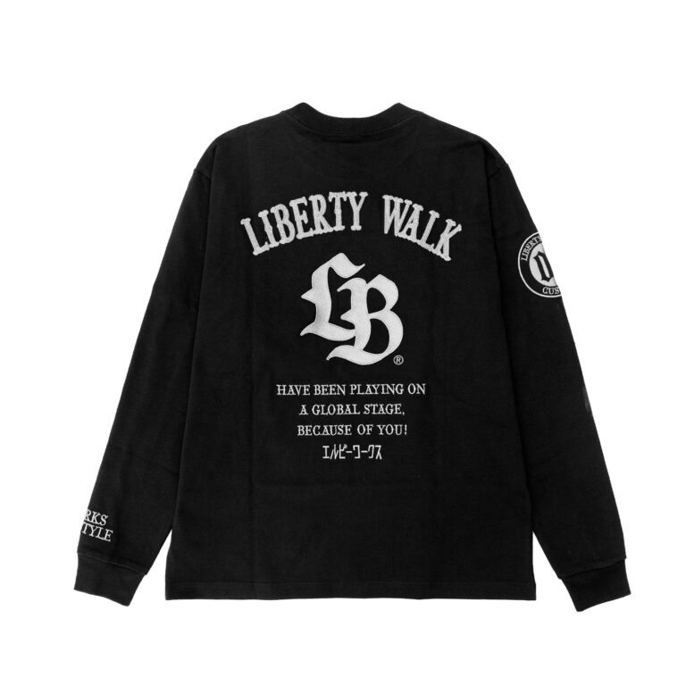 LB Thorn Logo Long Embroidery Sleeve Tee Black - LB-ONLINE STORE